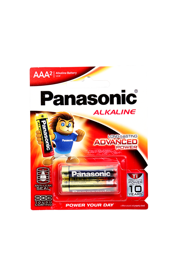 Panasonic Alkaline Long Lasting Advance Powder AAA Battery Size 2's ...