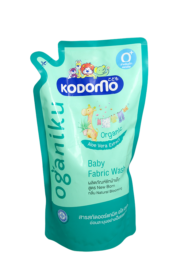 Kodomo Organic Baby Fabric Wash Aloe Vera Extract New Born Formula 500ml - LifePlus