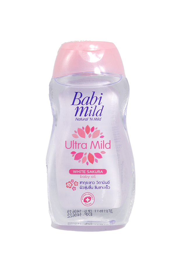 Babi Mild Oil Ultra Mild White Sakura 50ml - LifePlus