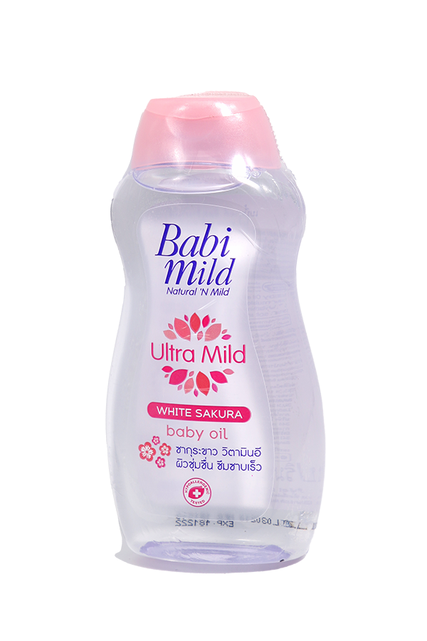 Babi Mild Oil Ultra Mild White Sakura 100ml - LifePlus