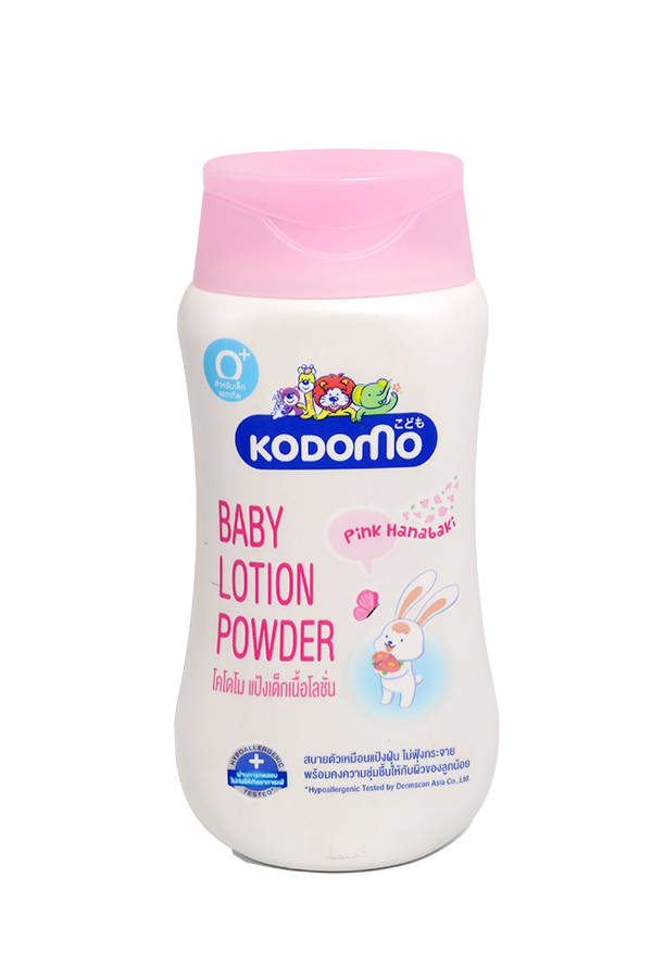 Kodomo Baby Lotion Powder Pink Hanabaki 180ml - LifePlus
