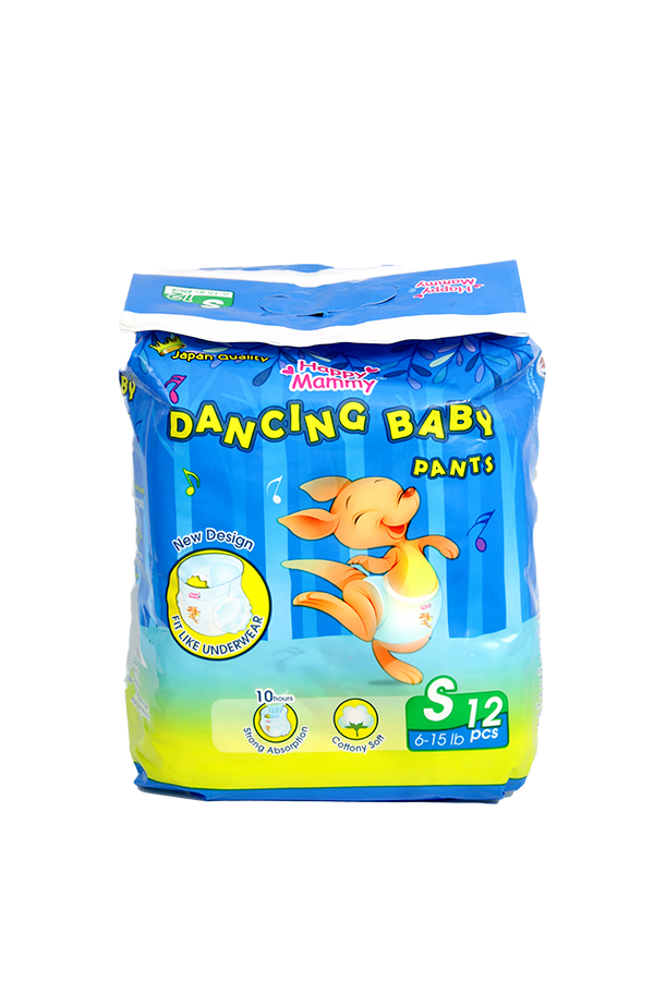 Happy Mammy Baby Diaper Dancing Pants S 12's - LifePlus