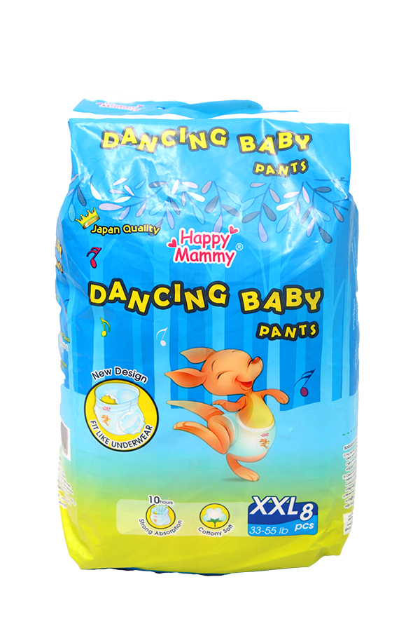 Happy Mammy Baby Diaper Dancing Pants XXL 8's - LifePlus