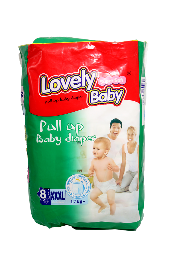 Lovely Baby Diaper Pull Up 3XL / 17kg+ 8's - LifePlus