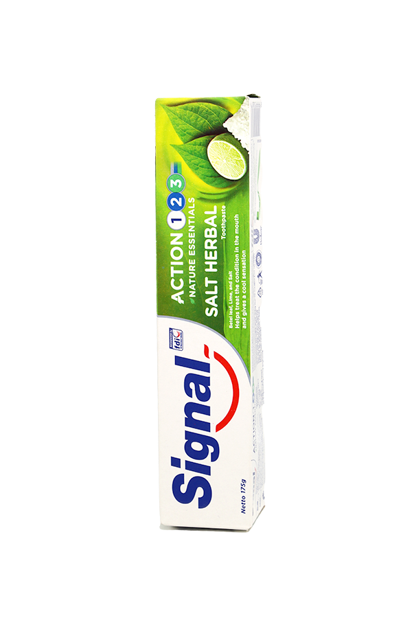 Signal Toothpaste Action 123 Salt Herbal 175g - LifePlus