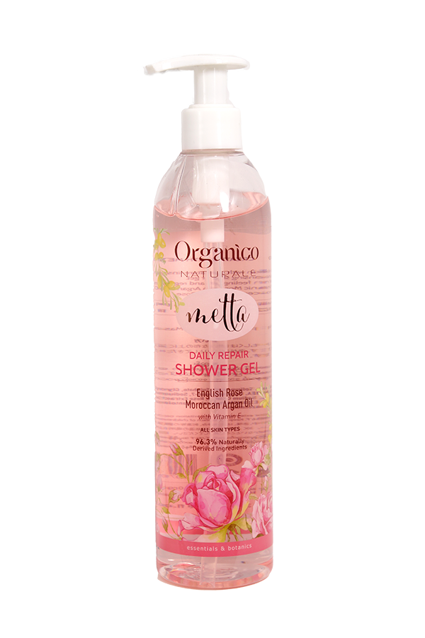 Organico Naturale Metta English Rose Moroccan Argan Oil Shower Gel ...