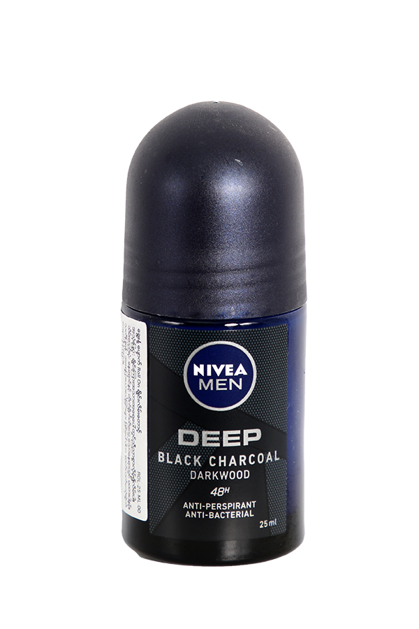 Nivea Men Deep Dry & Clean Roll On 25ml - LifePlus