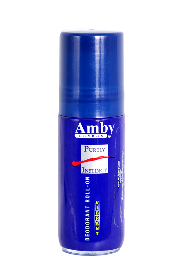 Amby London Men Purely Instinct Deodorant Roll On Vibrant 50ml - LifePlus