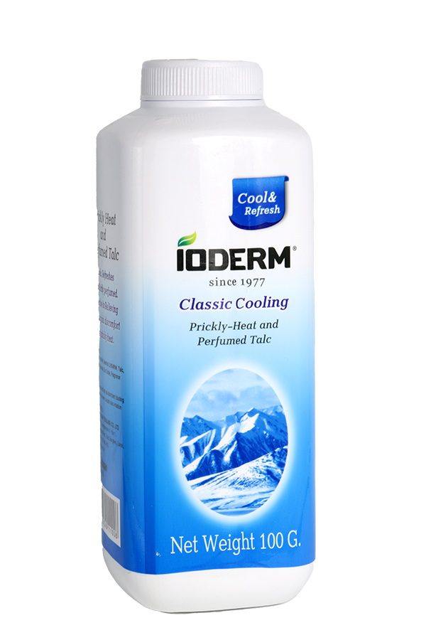 Ioderm Classic Cooling Prickly Heat And Perfume Talc 100g - LifePlus