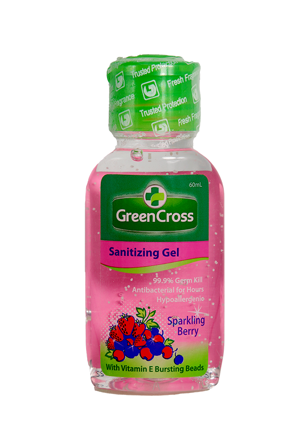Green Cross Hand Sanitizing Gel Sparkling Berry 60ml - LifePlus