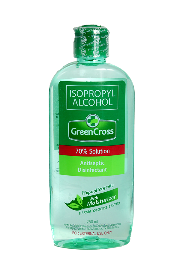 Green Cross Isoproply Alcohol 70% Antiseptic Disinfectant 250ml - LifePlus