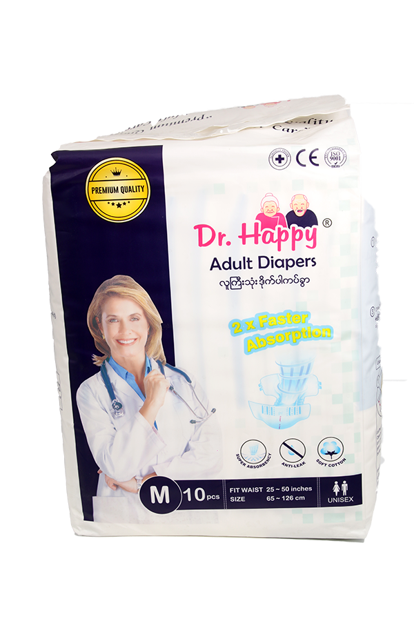 Dr.Happy Adult Diapers Tapes M 10's - LifePlus