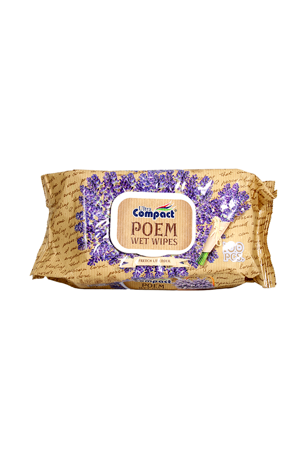 Ultra Compact Wet Wipes French Lavender 100's - LifePlus