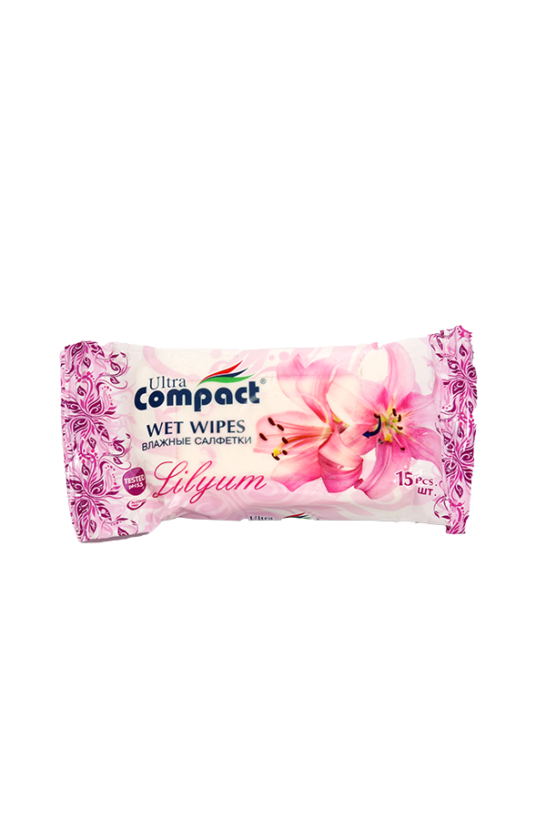Ultra Compact Wet Wipes Fresh Mango 15's - LifePlus