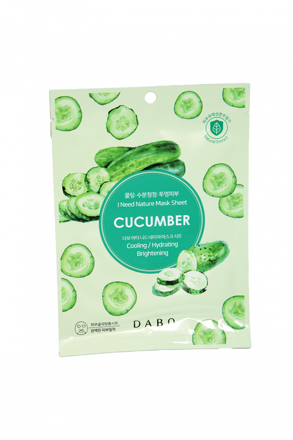 Dabo Face Mask Natural Cucumber 23ml - LifePlus