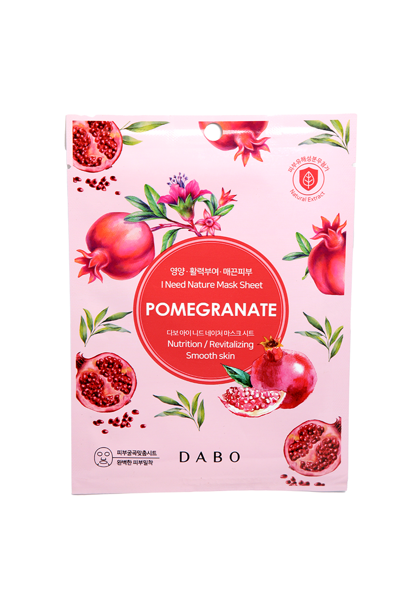Dabo Face Mask Natural Pomegranate 23ml - LifePlus