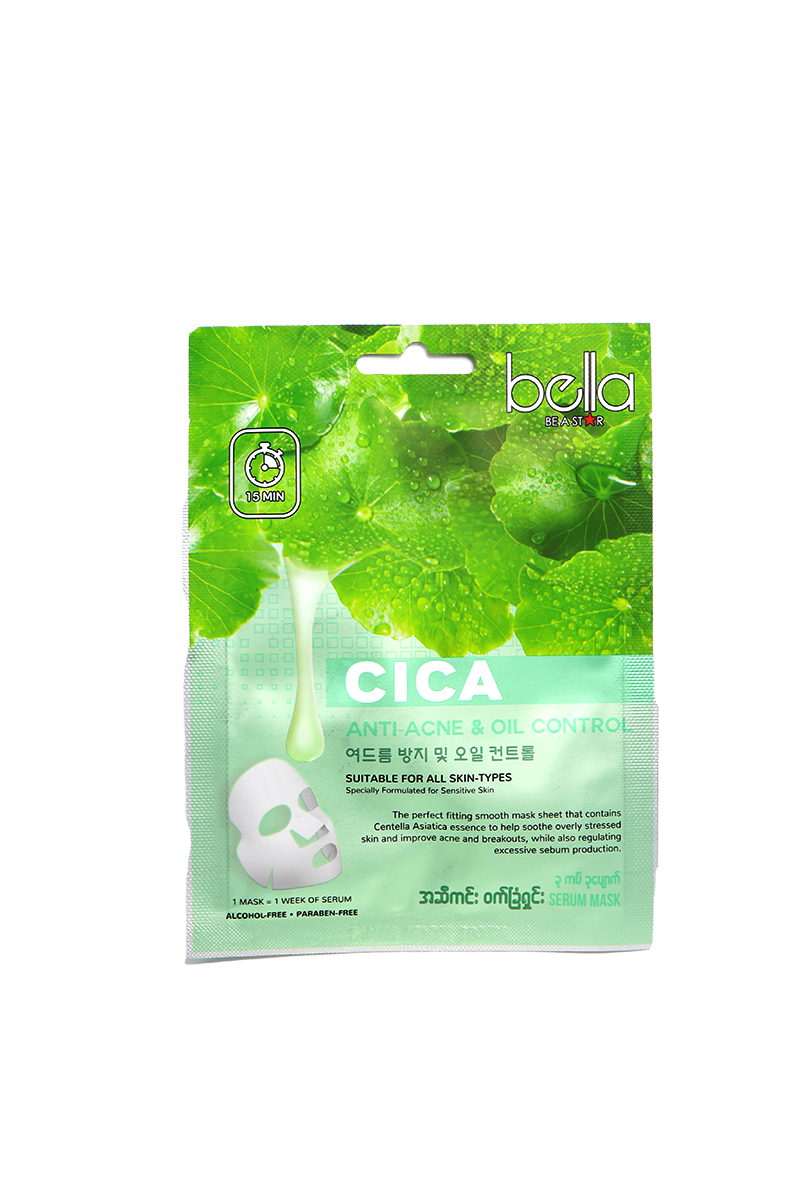 Bella Face Mask Anti Acne & Oil Control #Cica 18g - LifePlus
