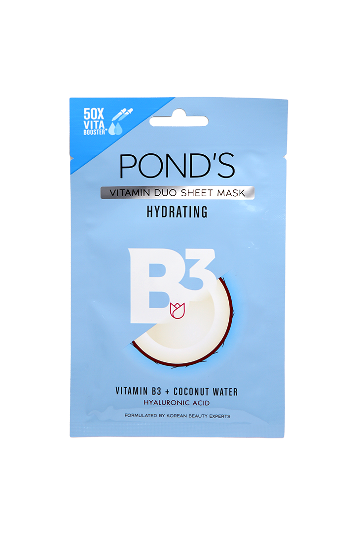 Pond's Face Mask Vitamin Duo Vitamin B3+Coconut Water 20g - LifePlus