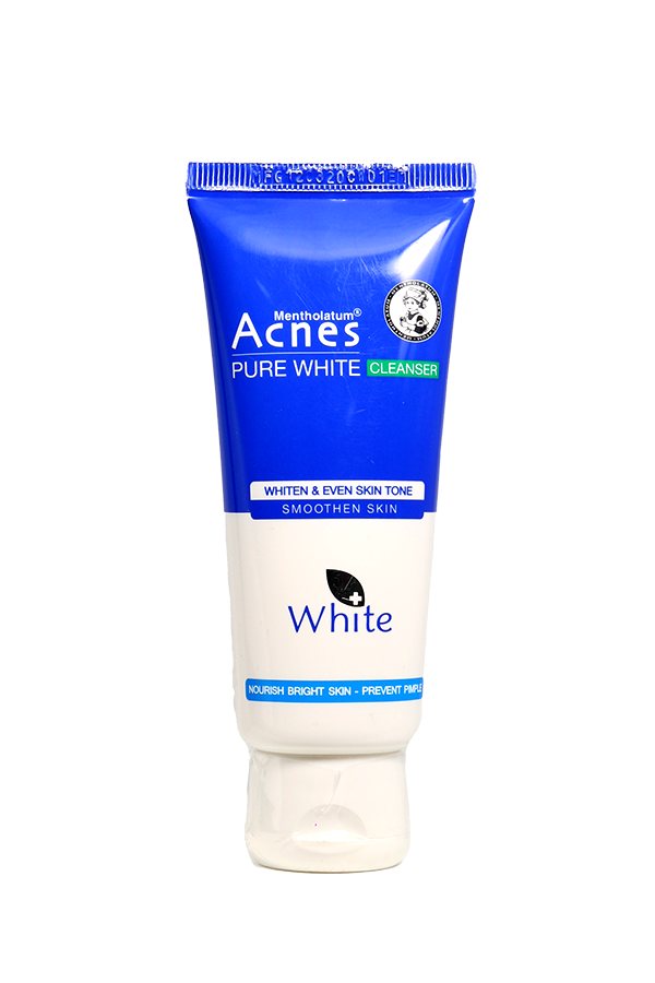 Acnes Facial Cleanser Pure White Whiten & Even Skin Tone Smoothen Skin ...