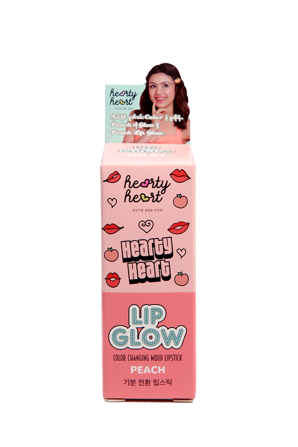 Hearty Heart Lip Balm Glow #Peachy 3.2g - LifePlus