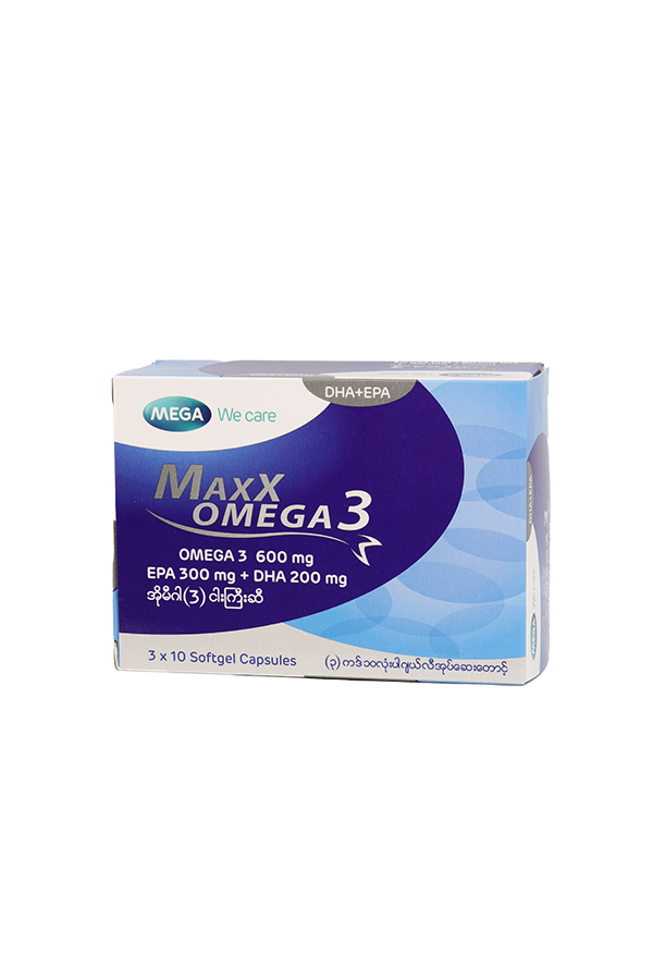 Maxx Omega 3 Softgel Cap 10's - LifePlus
