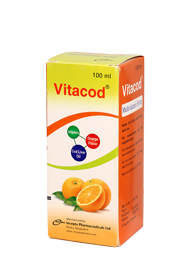 Vitacod Mulitvitamin & Cod Liver Oil Syrup 100ml - LifePlus