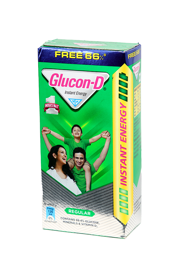 Glucon-D Instant Energy Powder Regular 125g - LifePlus