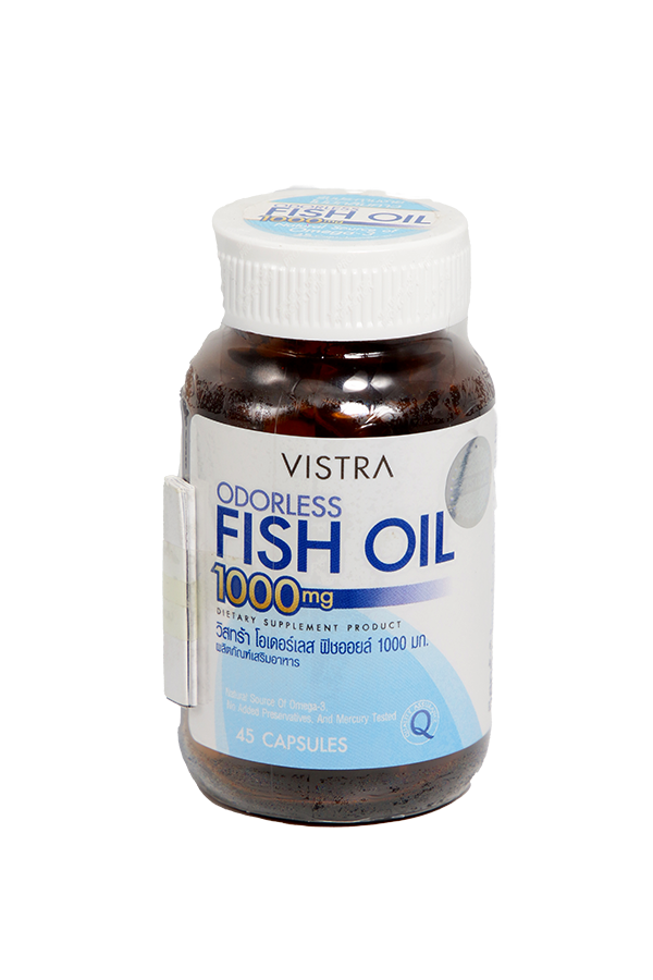 Vistra Odorless Fish Oil 1000mg Cap 45's - LifePlus Pharmacy