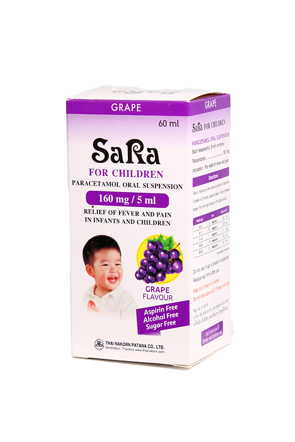 SaRa Suspension 160mg Grape 5ml - LifePlus