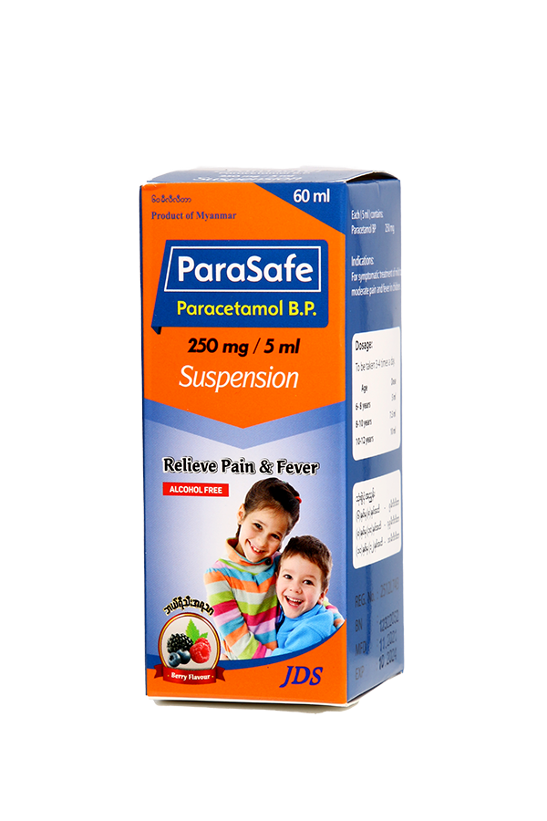 ParaSafe Paracetamol 250mg/5ml Berry Flavour 60ml - LifePlus