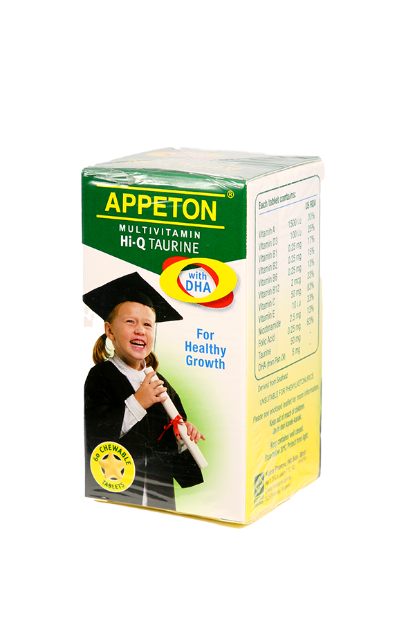 Appeton MV HiQ Taurine With DHA Tab 60's - LifePlus