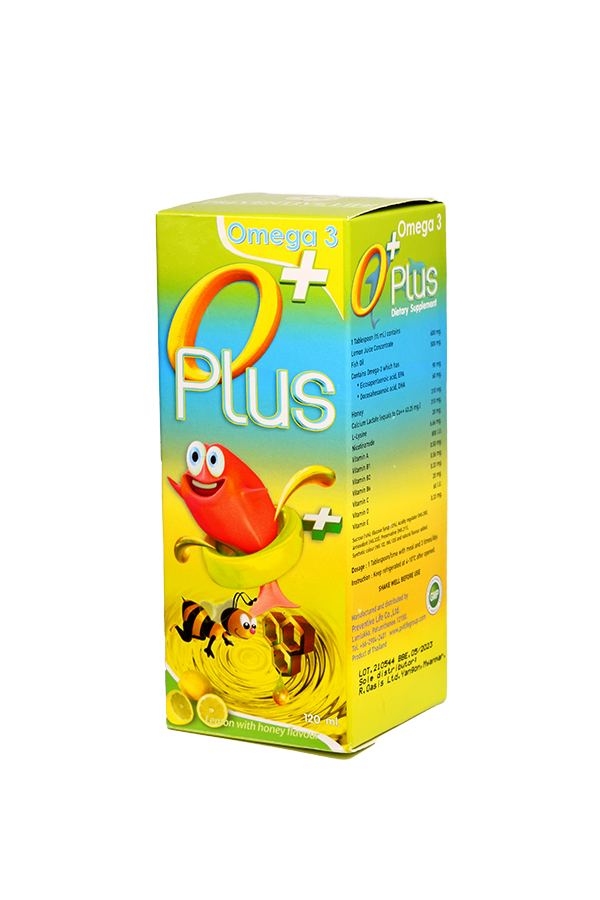 O Plus Omega 3 Lemon&Honey 120ml - LifePlus
