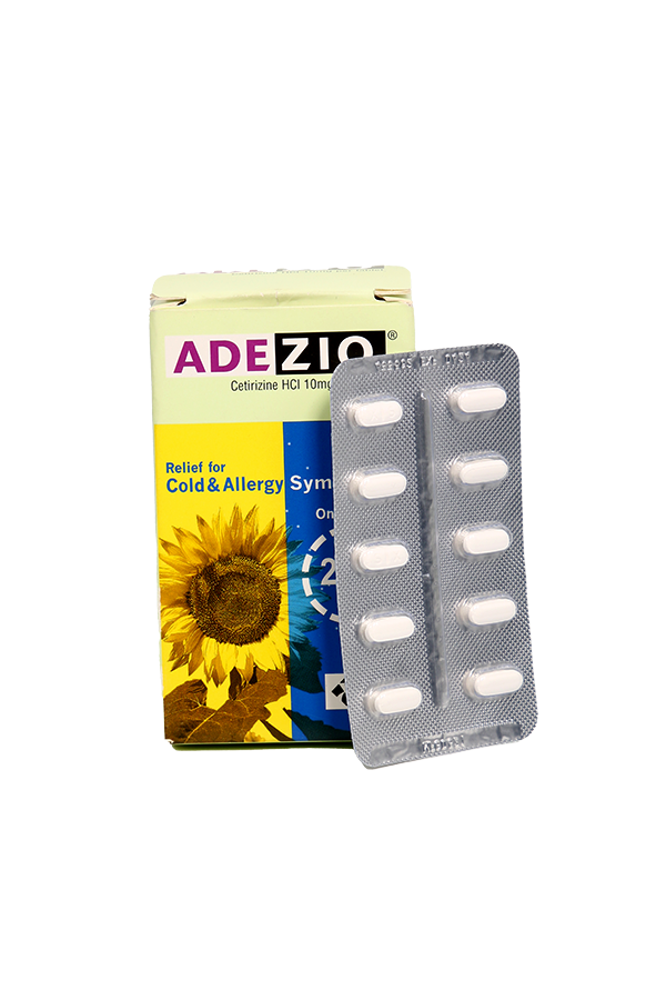Adezio Cetirizine HCI 10mg Tab 10's - LifePlus