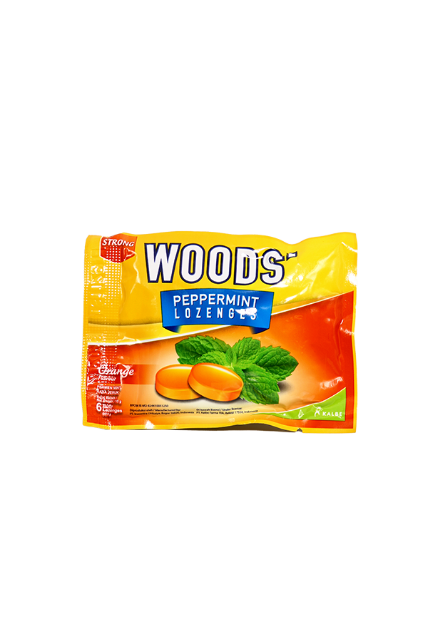 Woods' Peppermint Lozenges (Orange) 6's - LifePlus Pharmacy