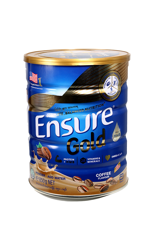Ensure Gold Coffee Flavour Powder Can 850g - LifePlus