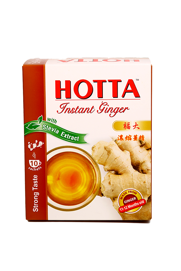 Hotta 100% Instant Ginger Tea Stevia Extract 9g X 1's - LifePlus