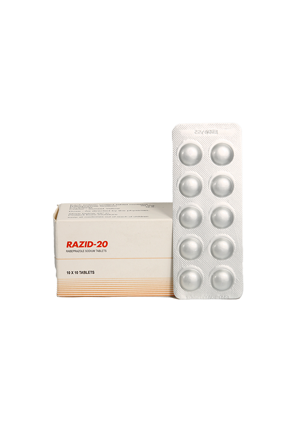 Razid Rabeprazole 20mg Tab 10's - LifePlus