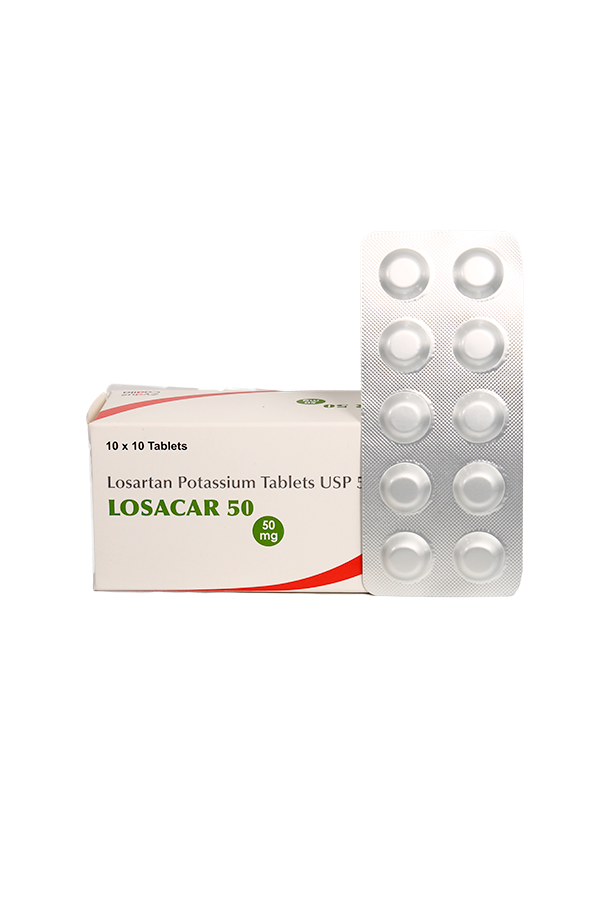 Losacar 50mg Tab 10's - LifePlus