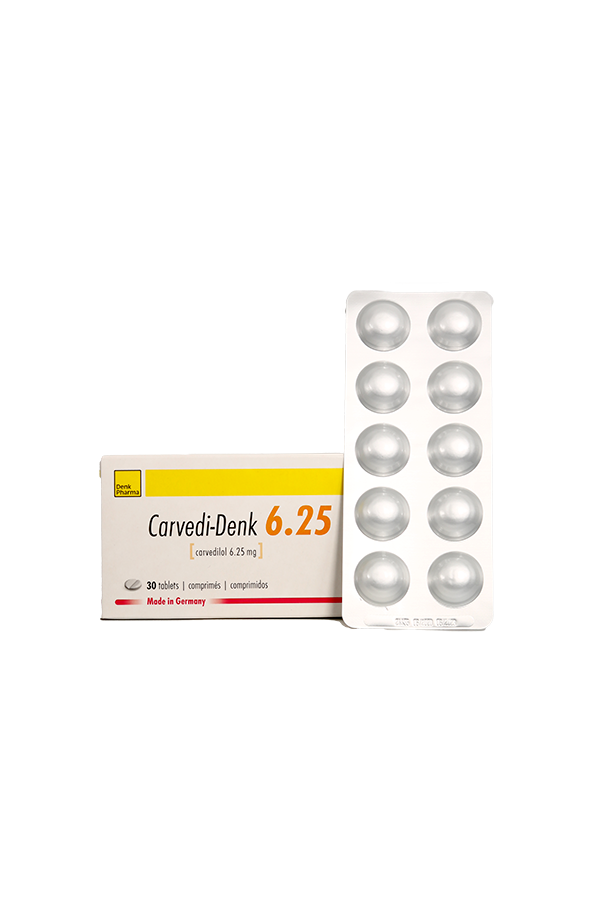 Denk Carvedi Carvedilol 6.25mg Tab 10's - LifePlus