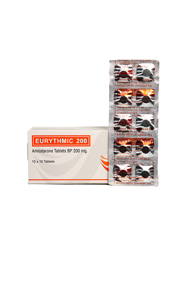 Eurythmic Amiodarone 200mg Tab 10's - LifePlus