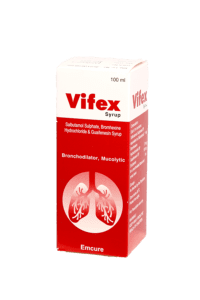 Vifex Syrup Bronchodilator, MucolyticSalbu Tamol 1mg, Bromhexine Hcl2 ...
