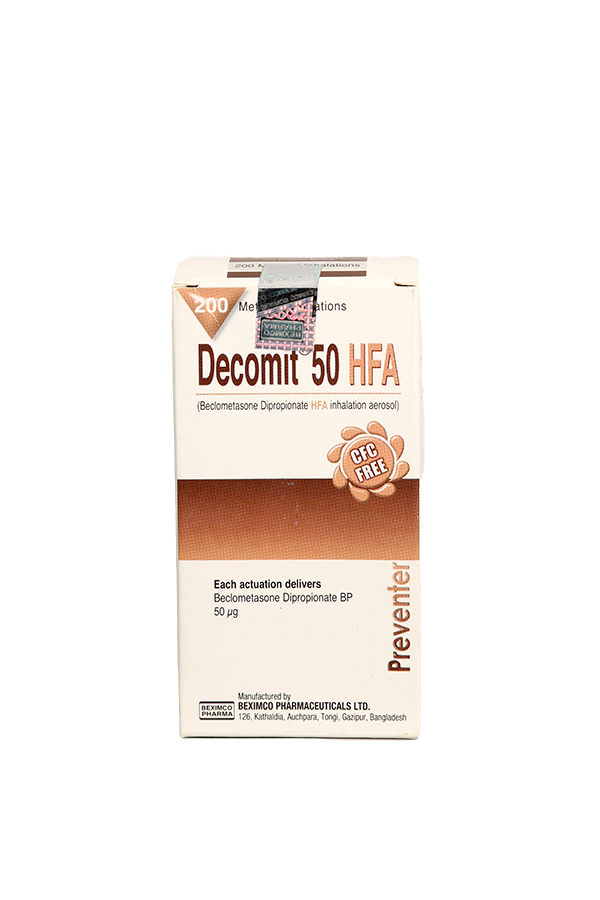 Decomit Beclometasone 50mcg Inhalor - LifePlus