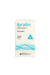 Ipralin Ipratropium And Salbutamol Inhaler 200 Puffs - LifePlus