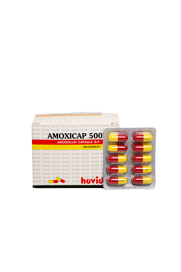Hovid AmoxiCap Amoxicillin 500mg Cap 10's - LifePlus
