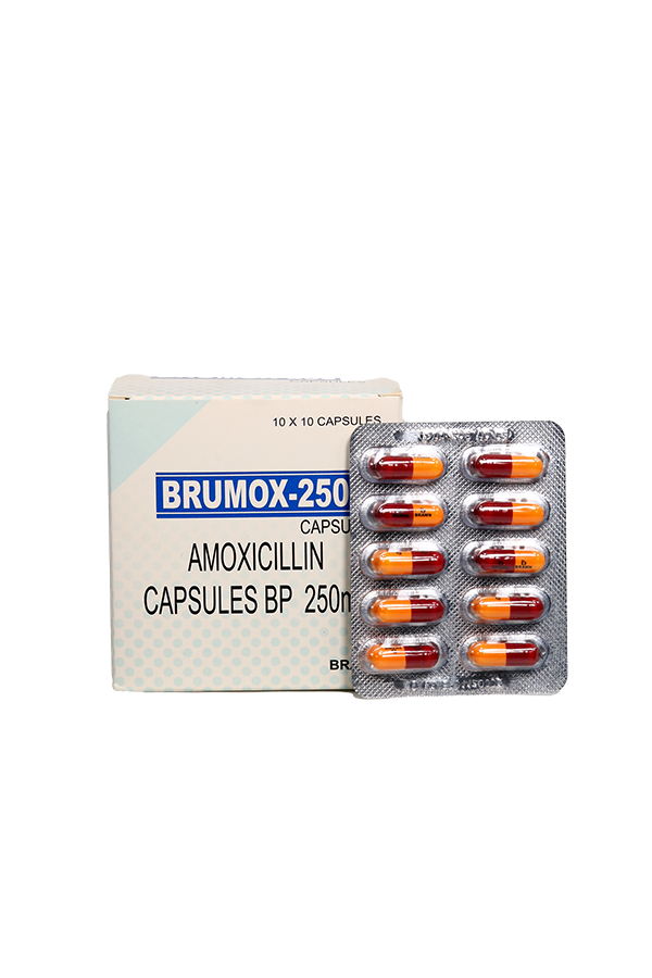 Brumox Amoxicillin BP 250mg Cap 10's - LifePlus