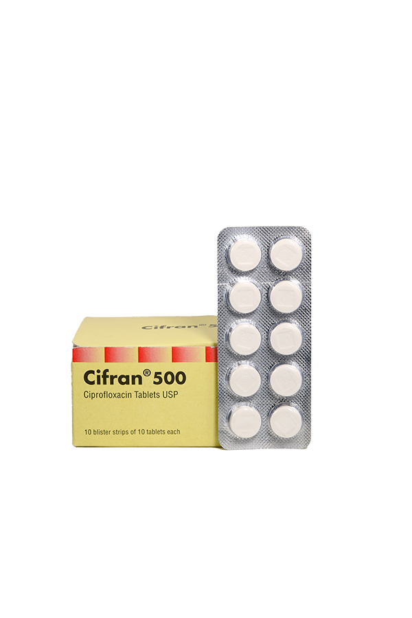 Cifran Ciprofloxacin 500mg Tab 10's - LifePlus