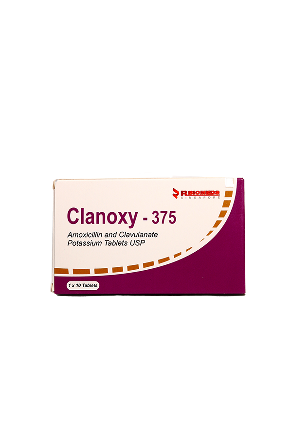 Clanoxy Amoxicillin+Clavulanate 375mg Tab 10's - LifePlus