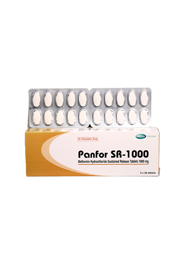 Panfor SR Metformin 1000mg Tab 20's - LifePlus