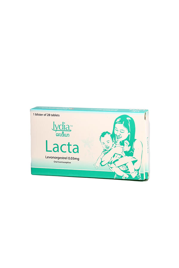 Lydia Lacta Levonorgestrel 0.03mg 28's - LifePlus