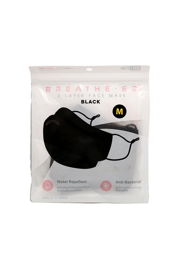 Breathe EZ Mask Black (Medium) - LifePlus